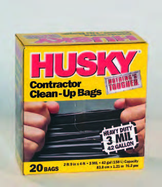 Husky 3mil. 42gal. Contractor Trash Bags - Dunn & Abee, Inc.