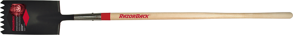 "Razor Back" Serrated Shovel w /48" Hardwood Handle - Dunn & Abee, Inc.